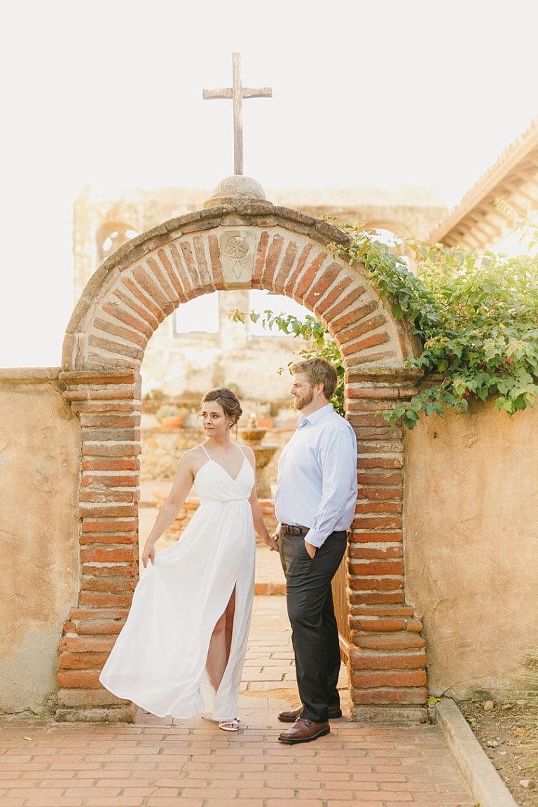 Mission San Juan Capistrano Engagement Photos - Kristen Booth Photography